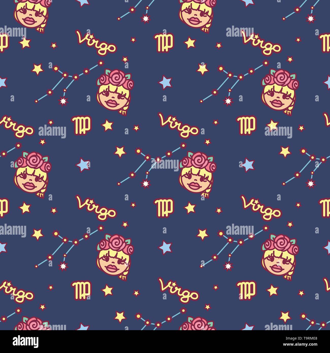 Zodiac signs cute vector vectors hi-res stock photography and images ...