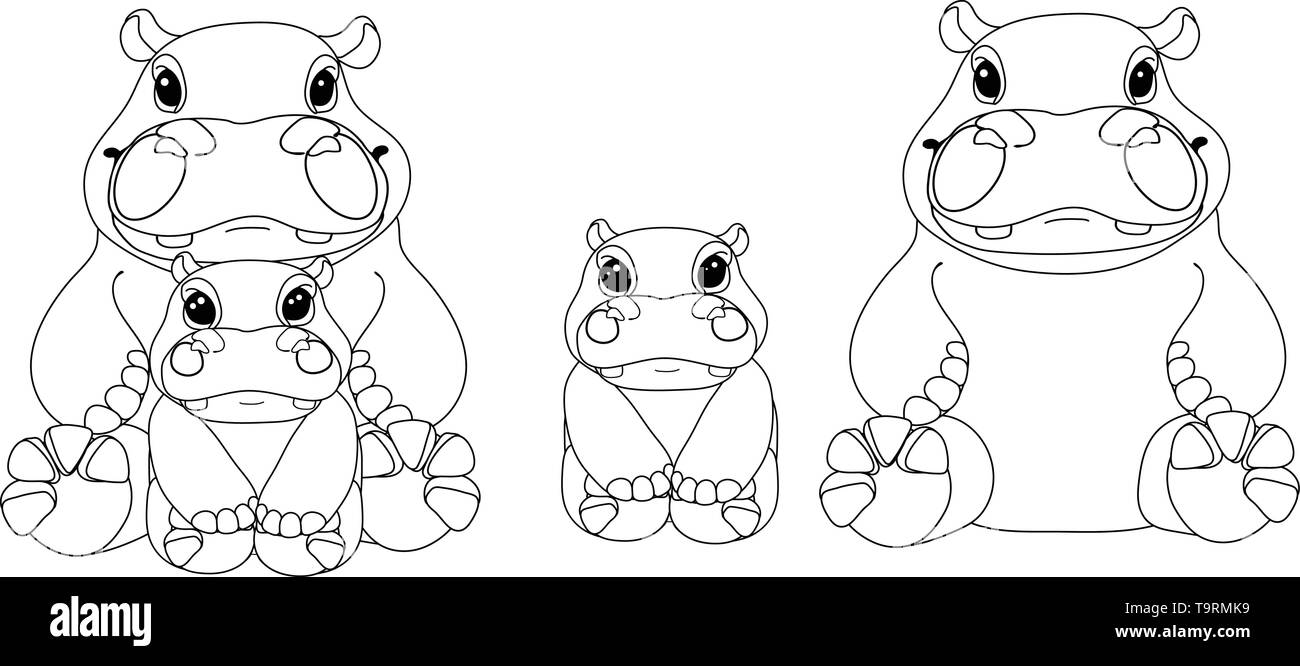 Hippo sit Black and White Stock Photos & Images - Alamy