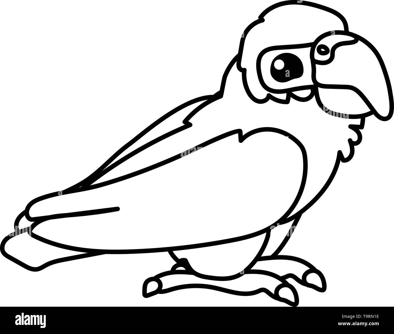 Cartoon parrot character clipart hi-res stock photography and images ...