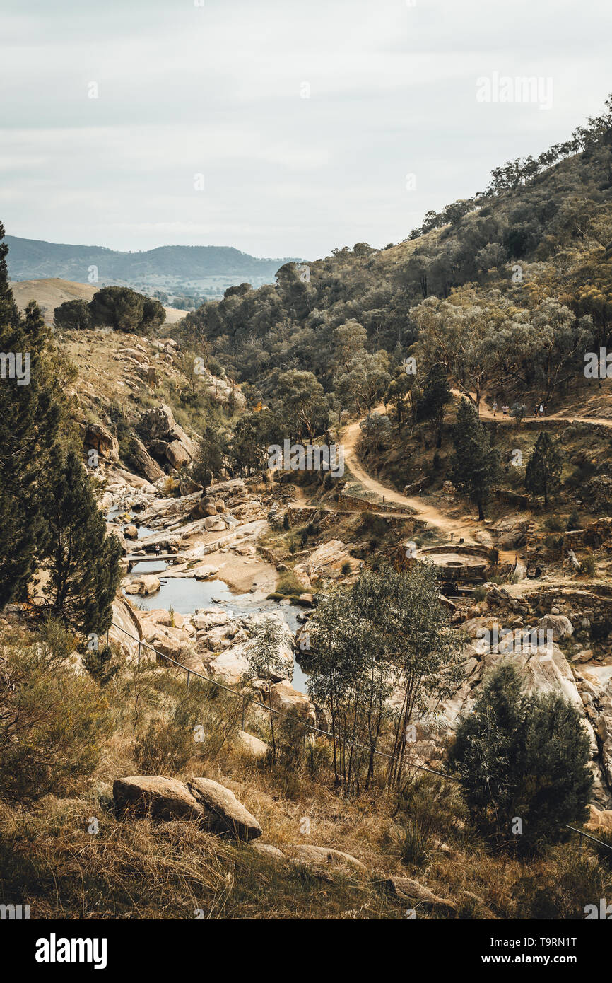 Adelong creek falls gold ruins hi-res stock photography and images - Alamy