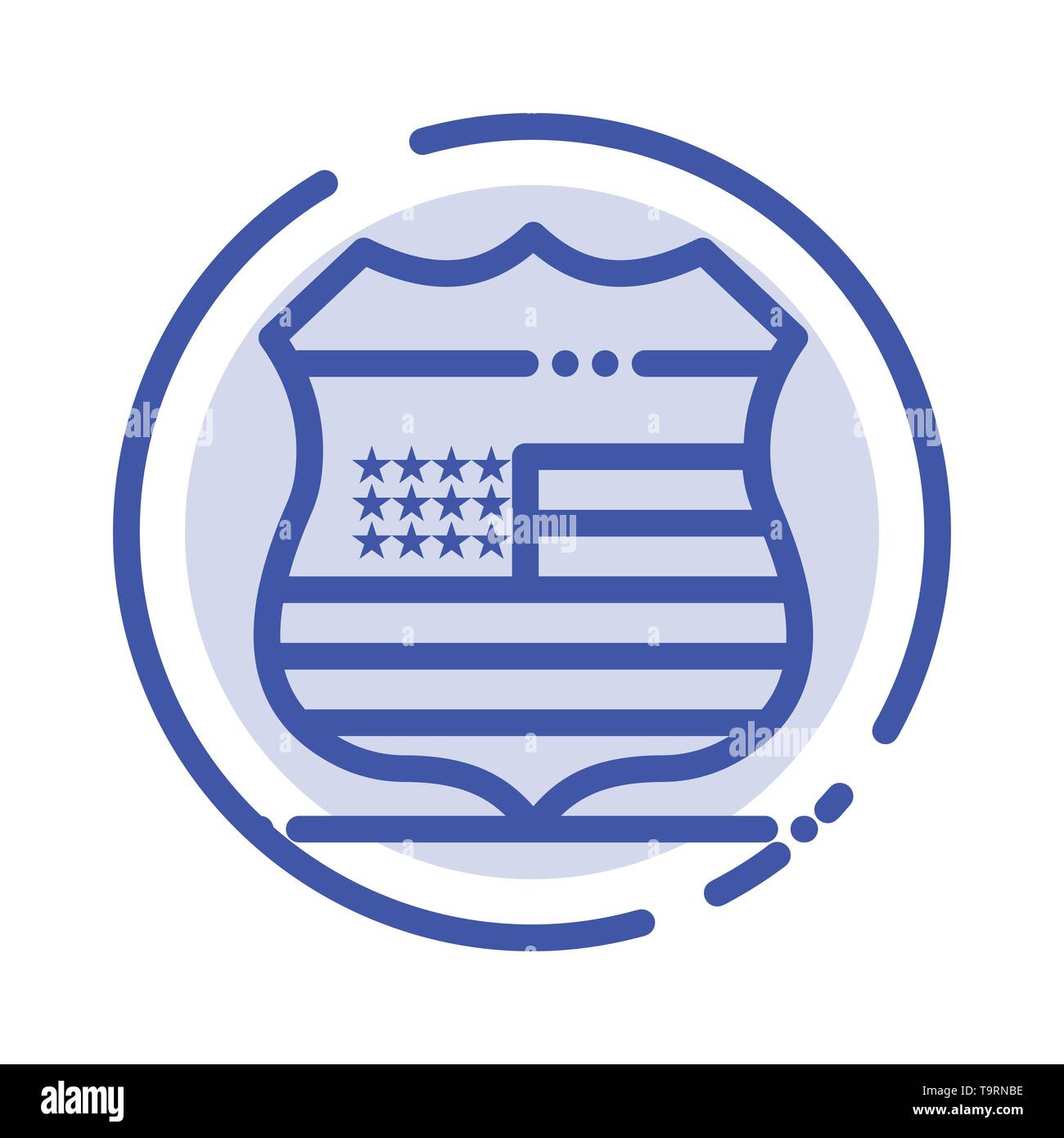 Blue safety flag Stock Vector Images - Alamy