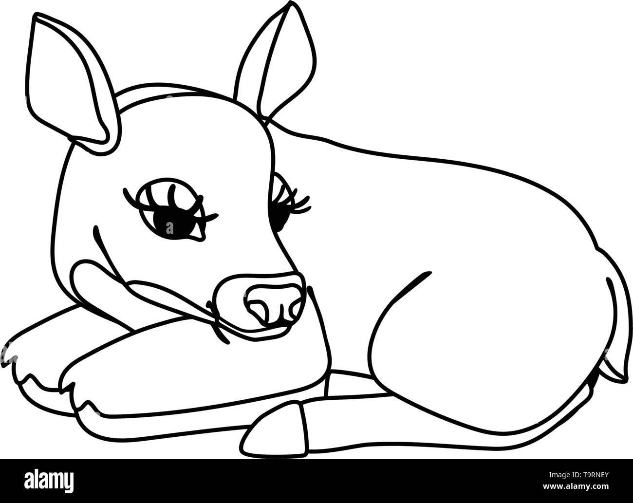 She sleeping Stock Vector Images - Alamy