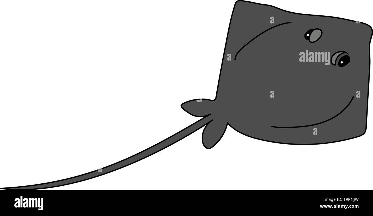 vector scandi cartoon animal clip art stingray Stock Vector Image & Art ...