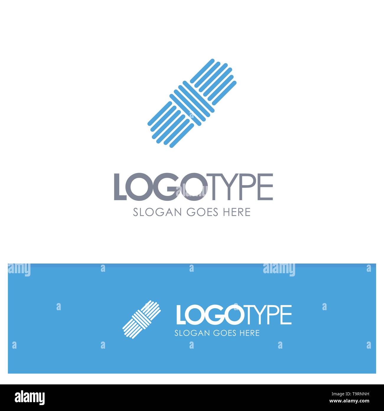 Old blue rope Stock Vector Images - Alamy