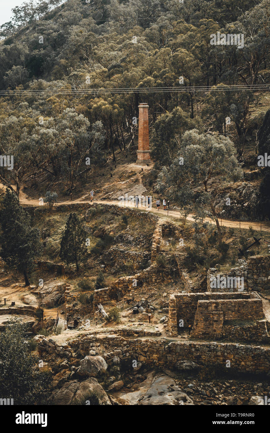Adelong creek falls gold ruins hi-res stock photography and images - Alamy