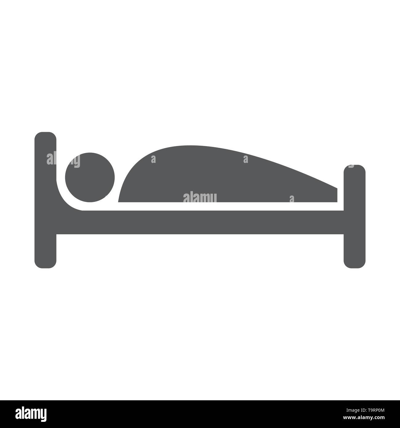 Bed Room Booking Hotel Accommodation - Vector Icon Illustration Stock ...
