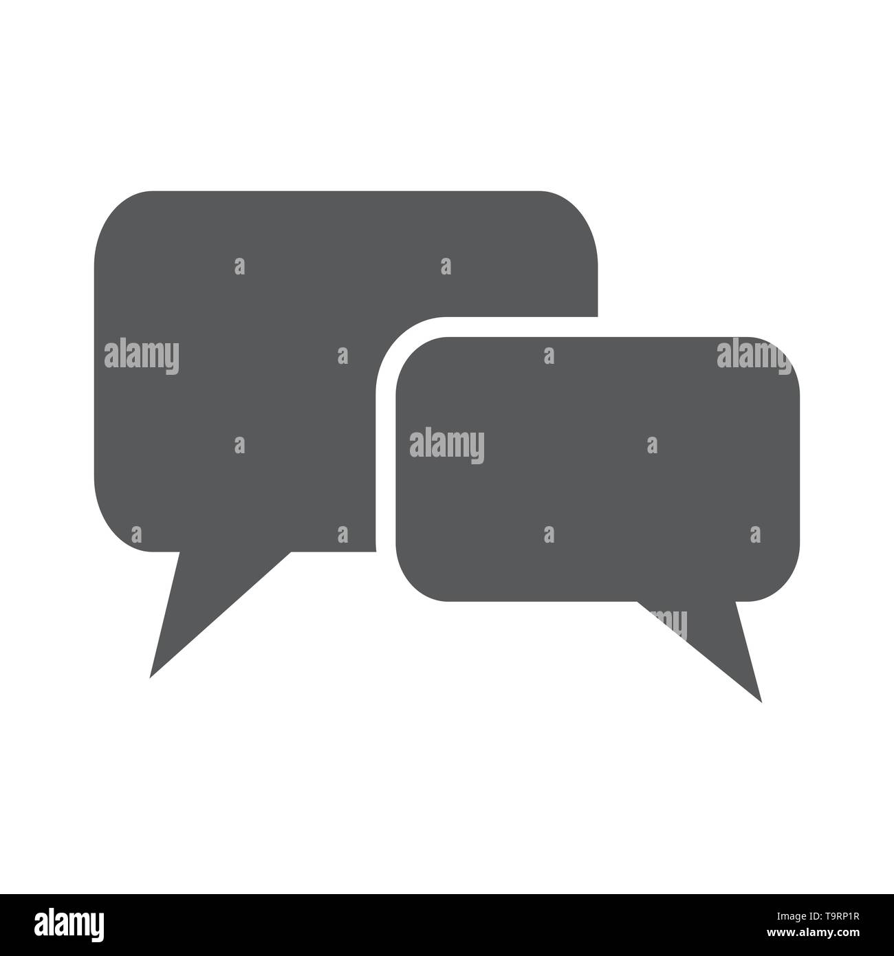 Speech Bubble Communication Chat - Vector Illustration Icon Stock ...