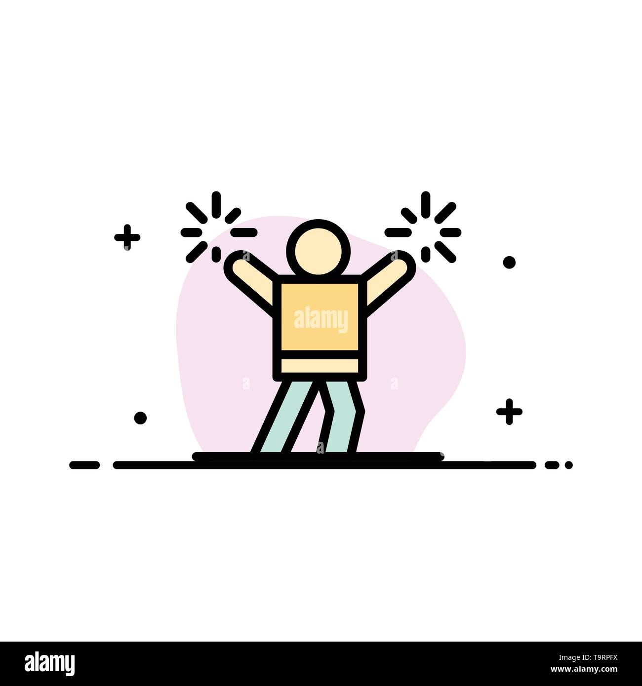 Cheering icon vector vectors hi-res stock photography and images - Alamy