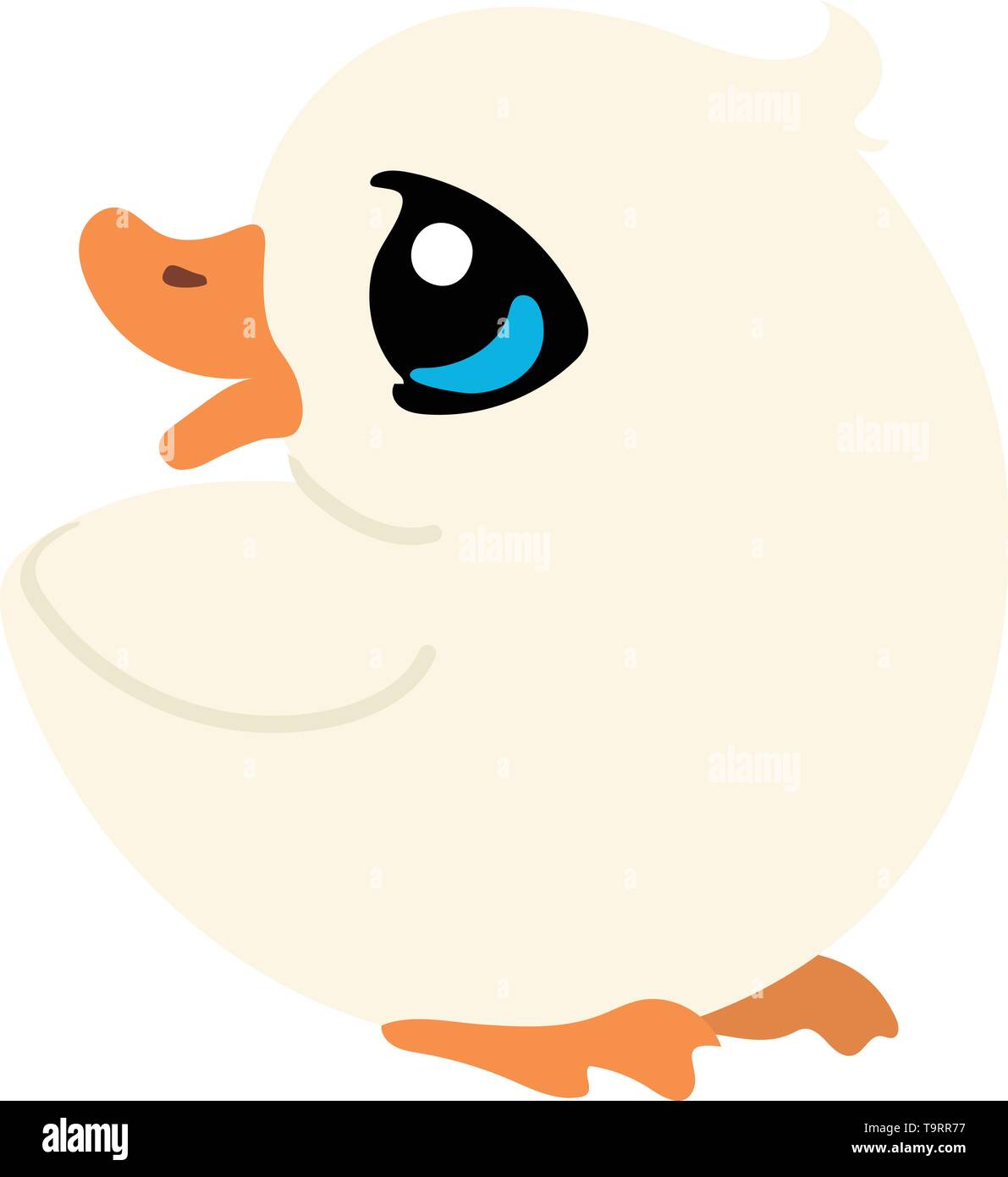 vector flat cartoon animal clip art ducky duck Stock Vector Image & Art ...