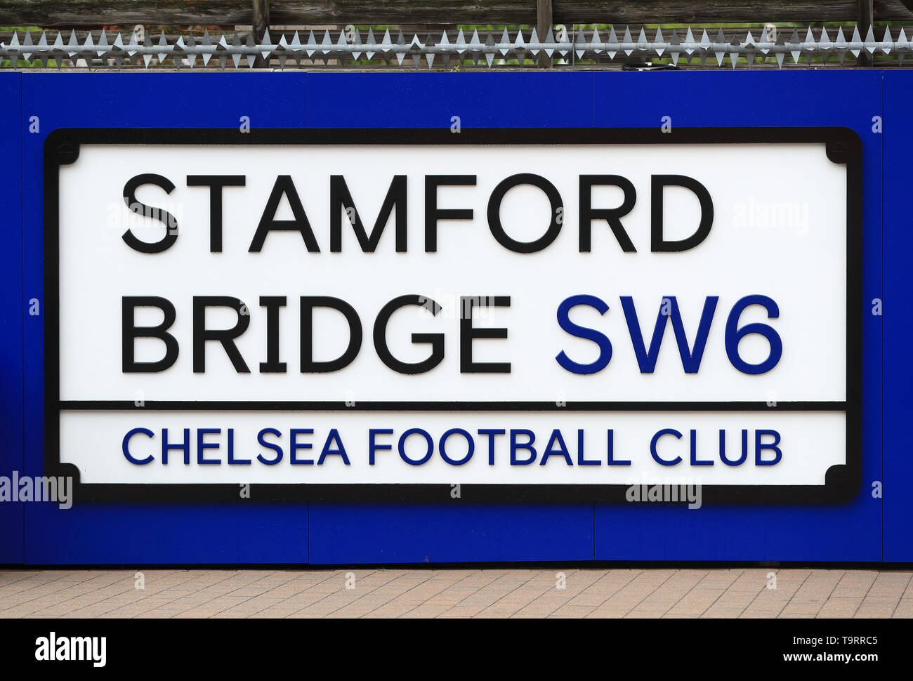 A general view of a Stamford Bridge postcode Stock Photo - Alamy