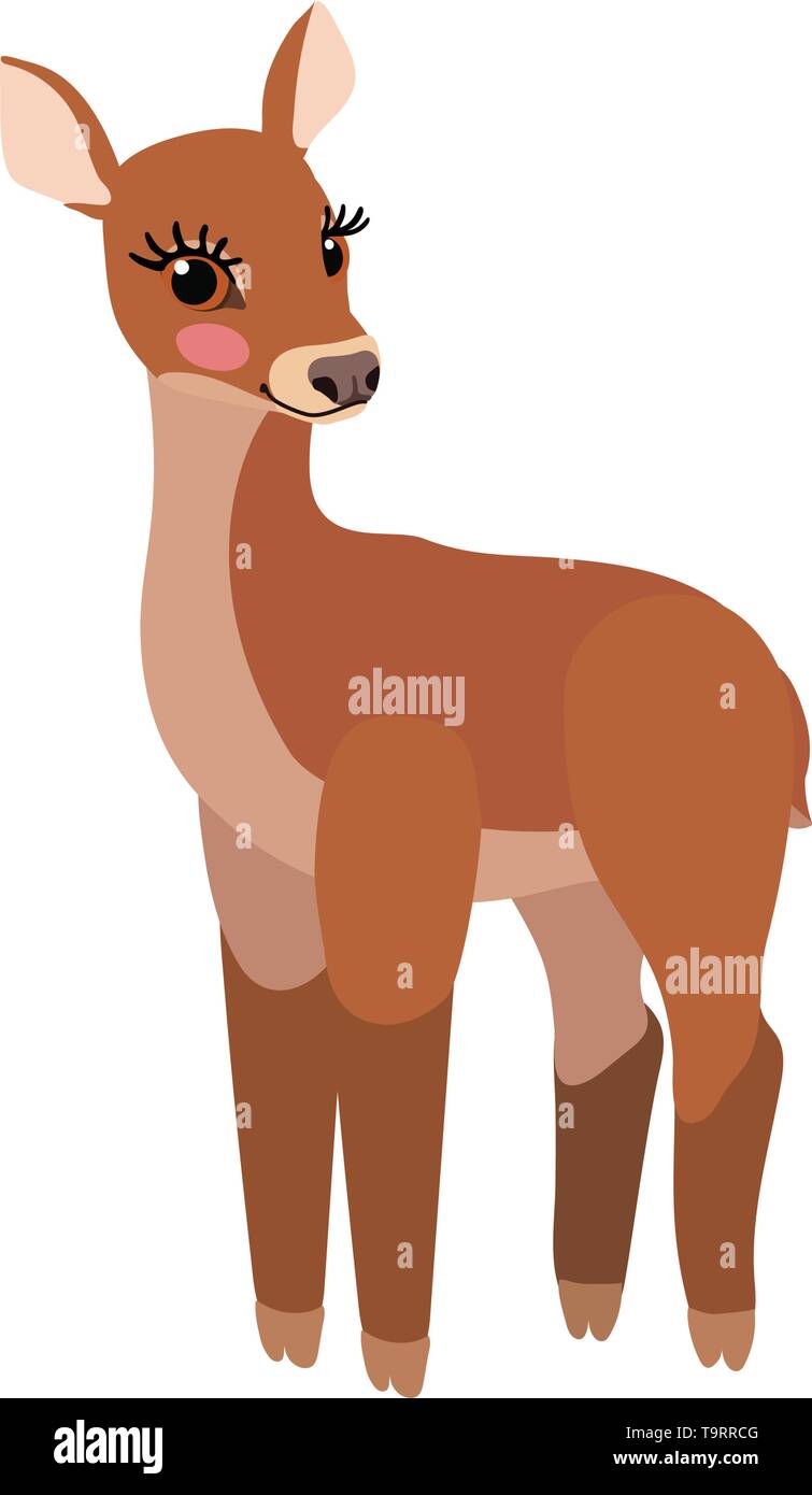 Female deer clipart hi-res stock photography and images - Alamy