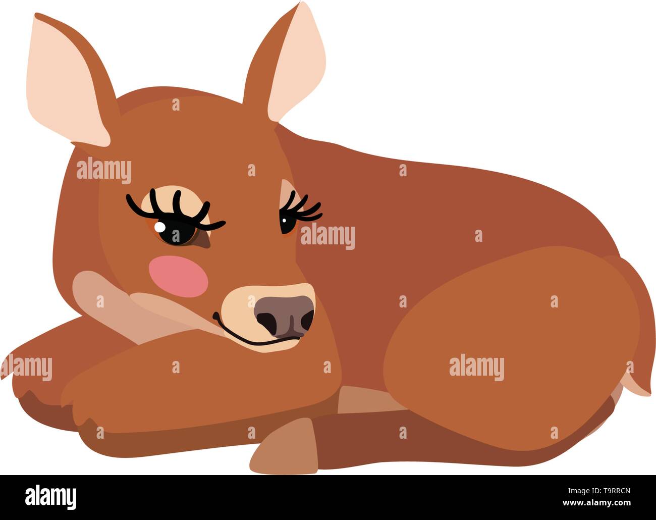Female deer clipart hi-res stock photography and images - Alamy