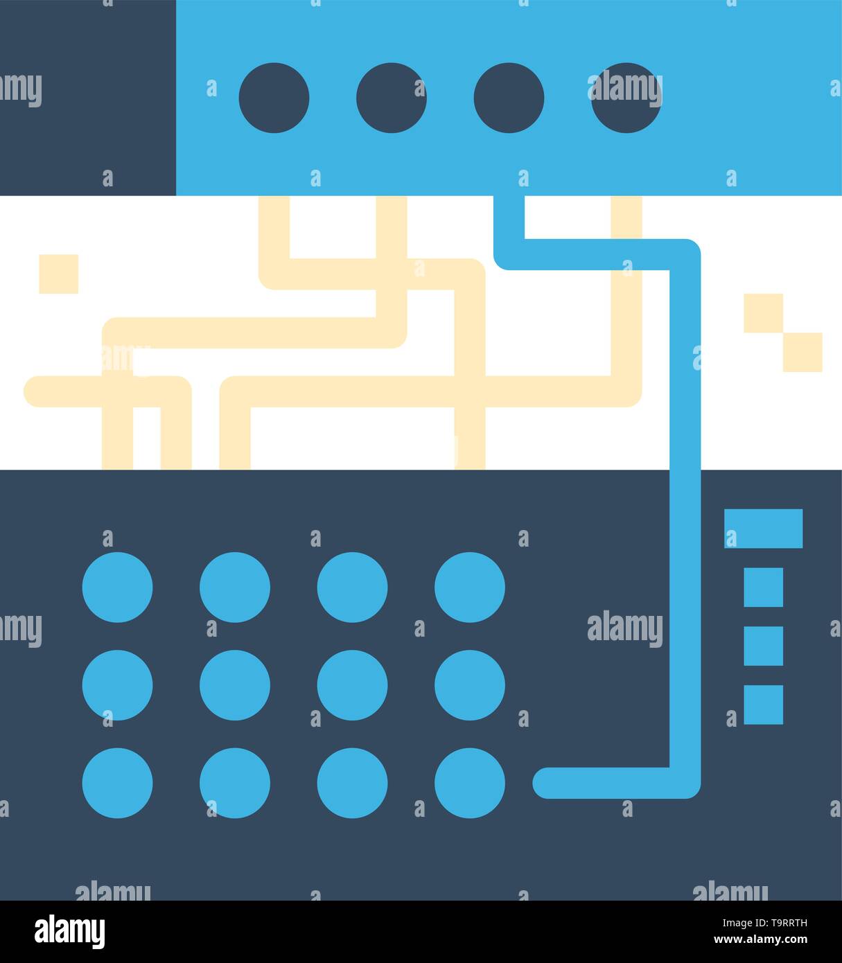 Old computer connector Stock Vector Images - Alamy