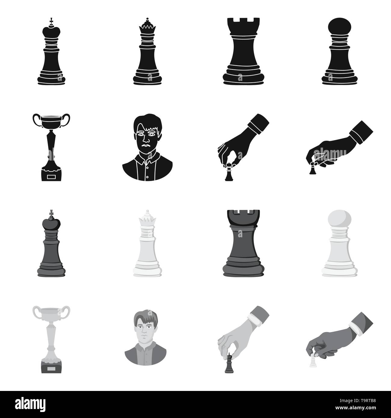 Vector design of checkmate and thin logo. Collection of checkmate and ...