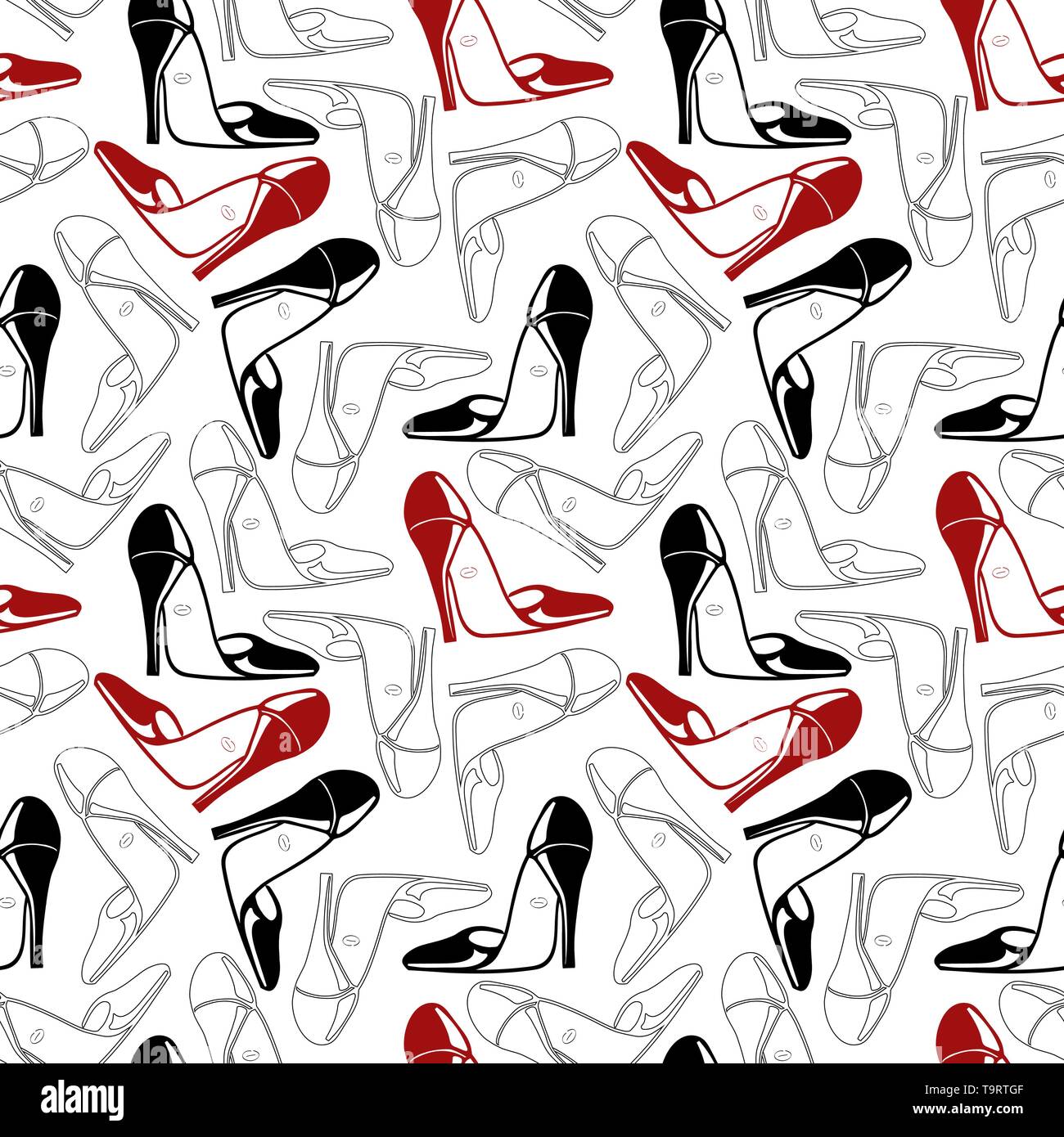 Glamorous shoes Stock Vector Images - Alamy