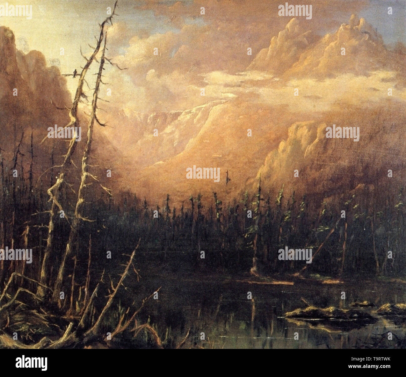 John Henry Twachtman - tuckerman s ravine 1873 Stock Photo - Alamy