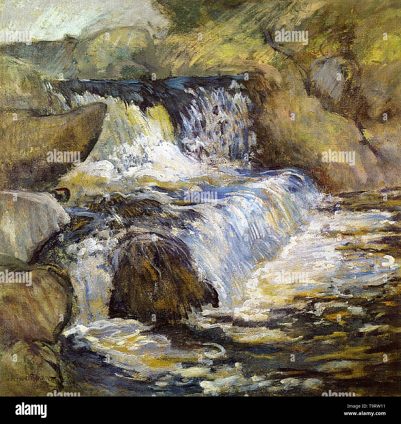 John Henry Twachtman - cascade c 1900 Stock Photo - Alamy