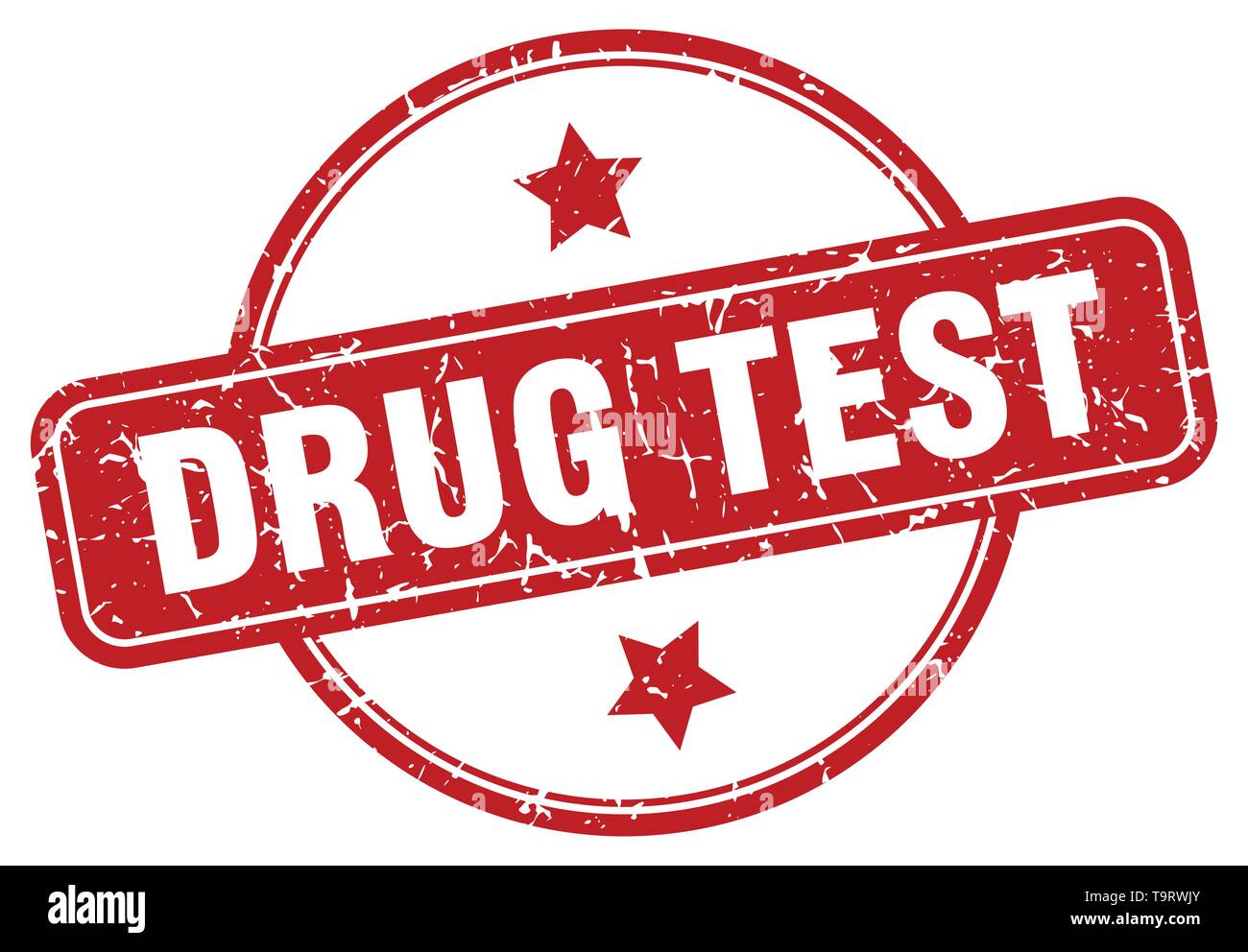 drug test vintage round isolated stamp Stock Vector Image & Art - Alamy
