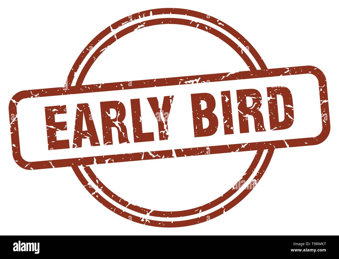 early bird stamp isolated on white Stock Vector Image & Art - Alamy