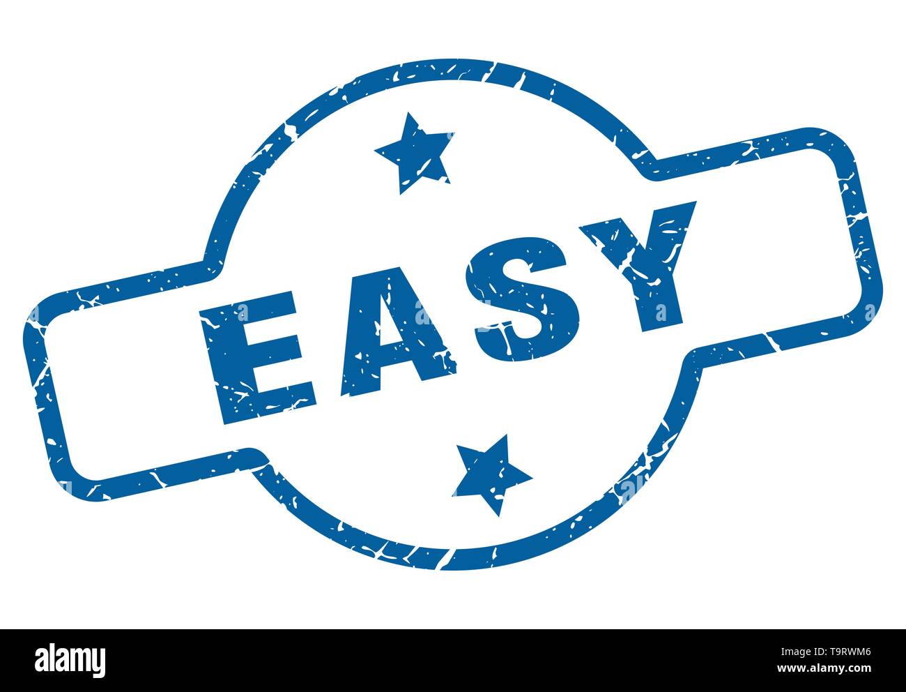 easy vintage stamp. easy sign Stock Vector Image & Art - Alamy