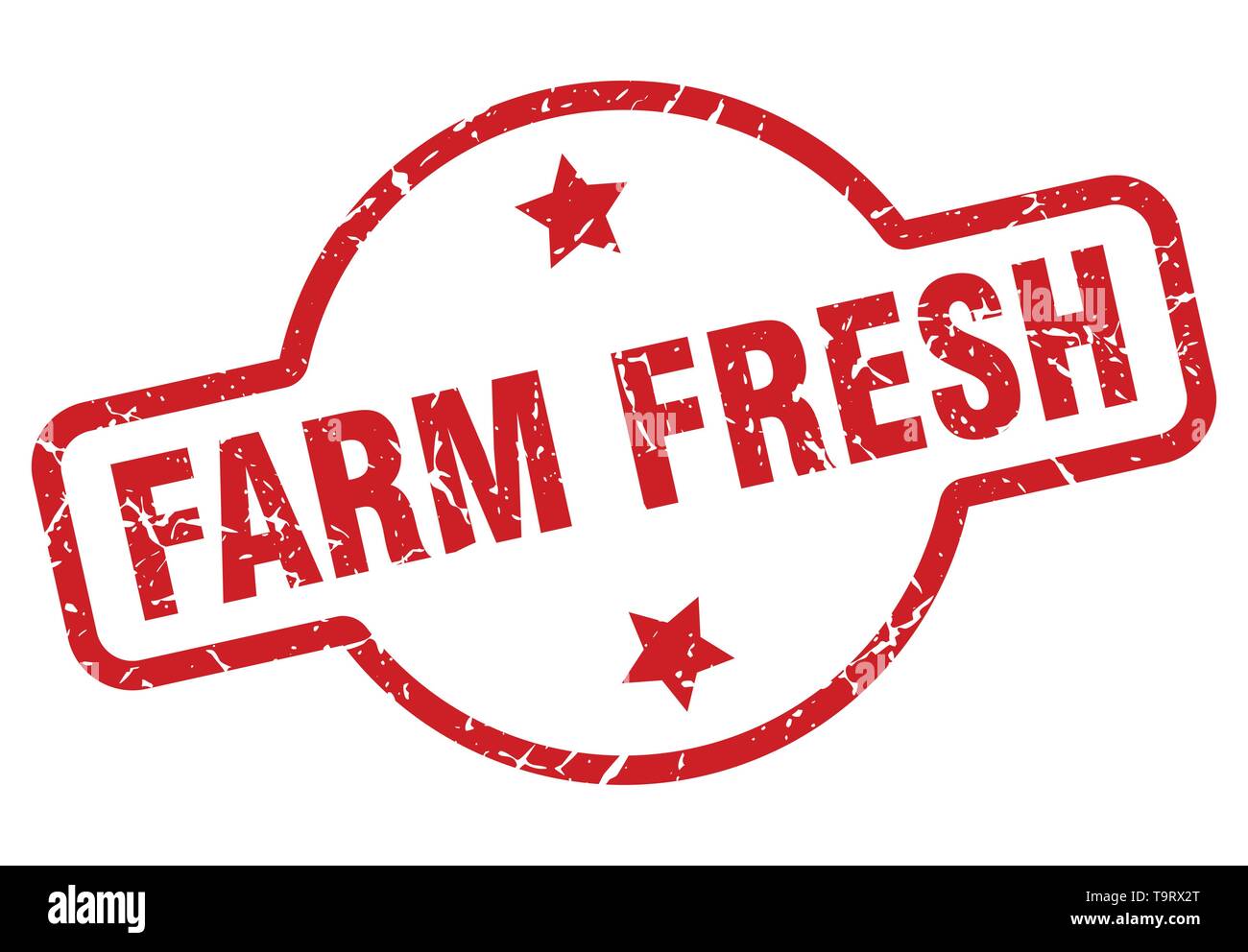 farm fresh stamp isolated on white Stock Vector Image & Art - Alamy