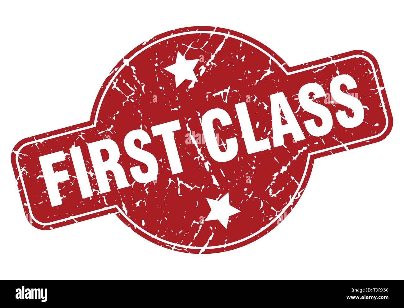 first class vintage stamp. first class sign Stock Vector Image & Art ...