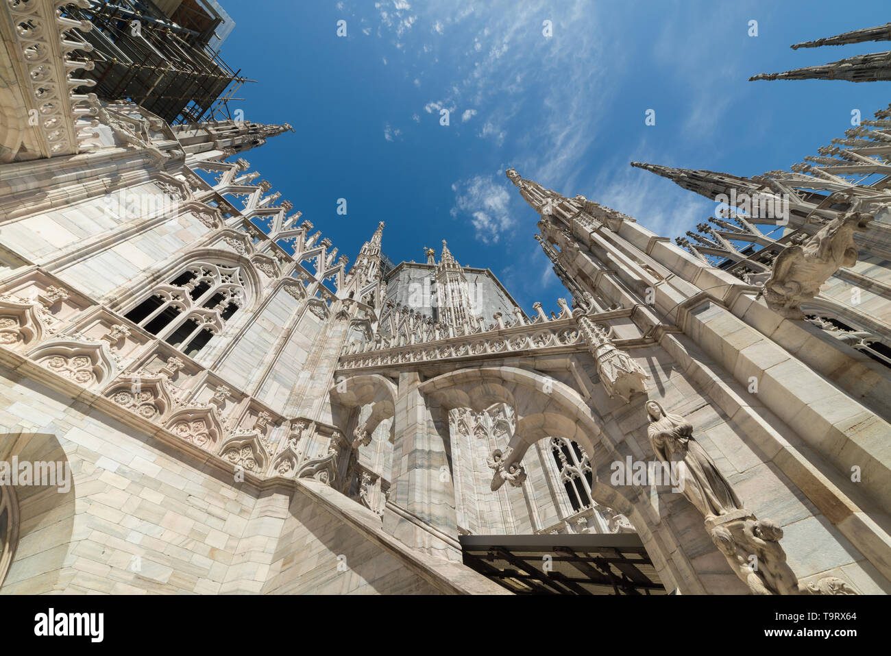 exterior architecture detail of Milan Dome - Italy Stock Photo - Alamy