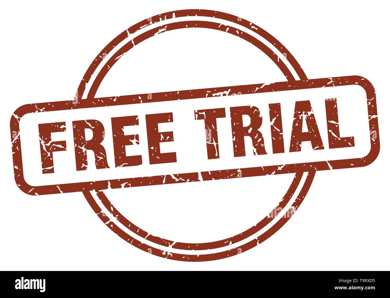 free trial stamp isolated on white Stock Vector Image & Art - Alamy