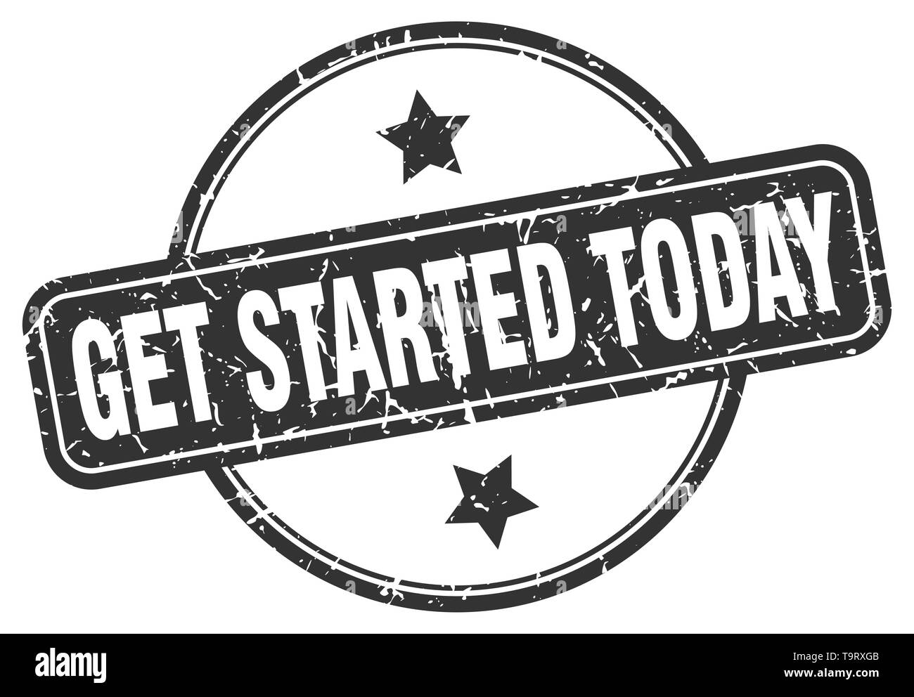 Get started stamp Black and White Stock Photos & Images - Alamy