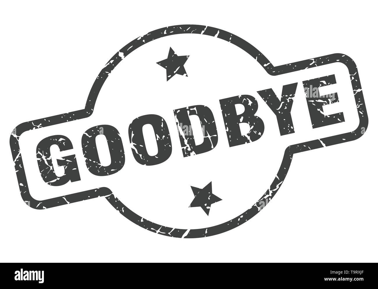 goodbye vintage round isolated stamp Stock Vector Image & Art - Alamy