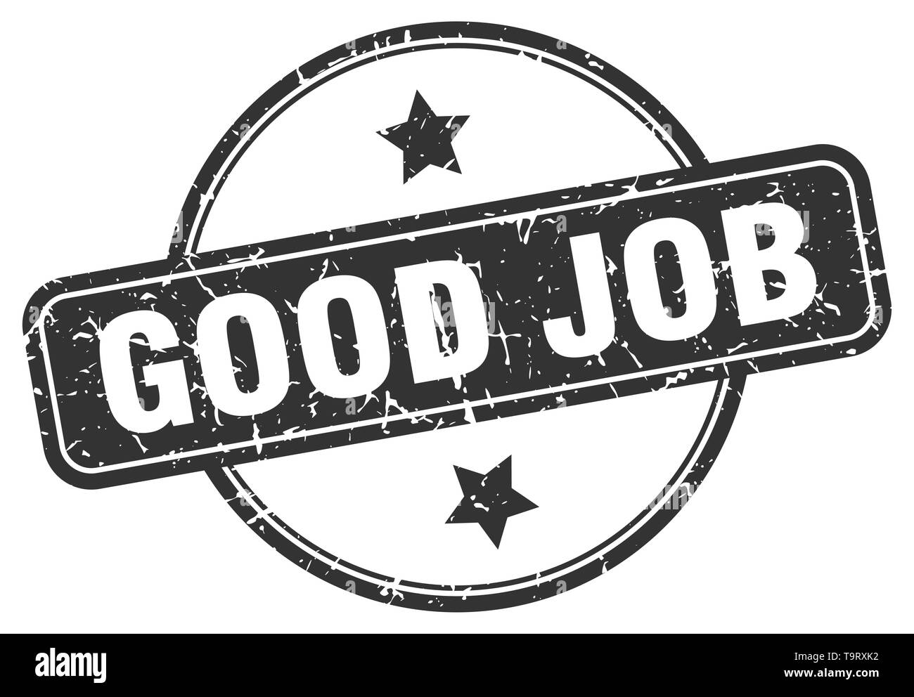 Good job sticker Black and White Stock Photos & Images - Alamy
