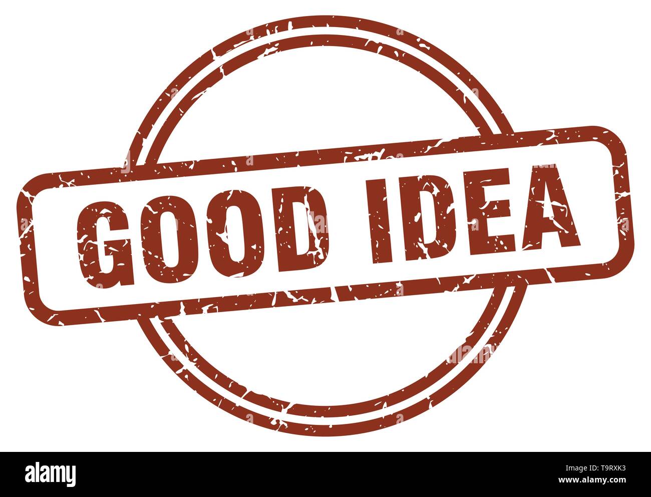 good idea stamp isolated on white Stock Vector Image & Art - Alamy