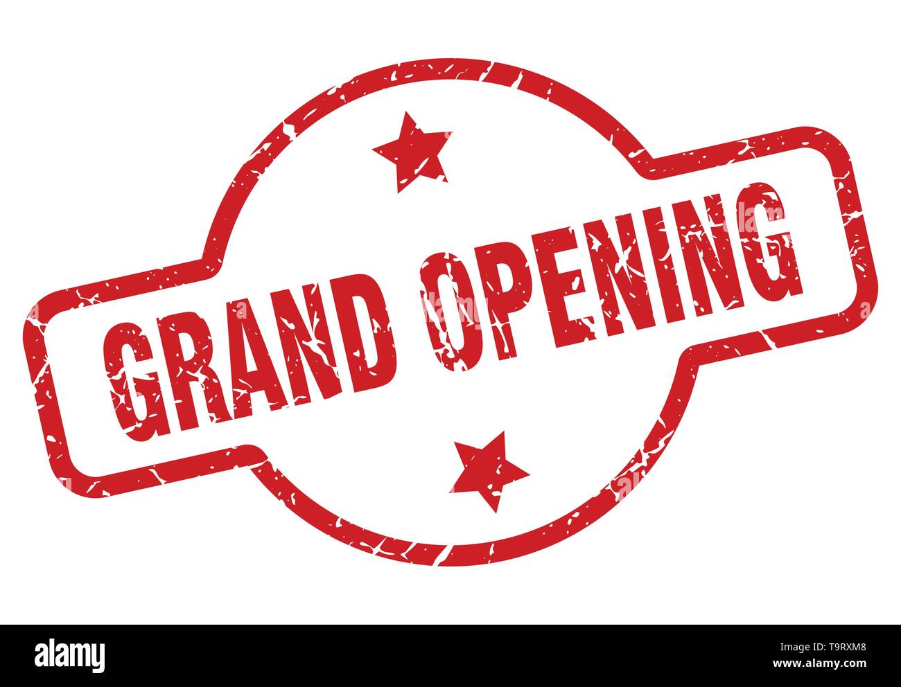 grand opening stamp isolated on white Stock Vector Image & Art - Alamy