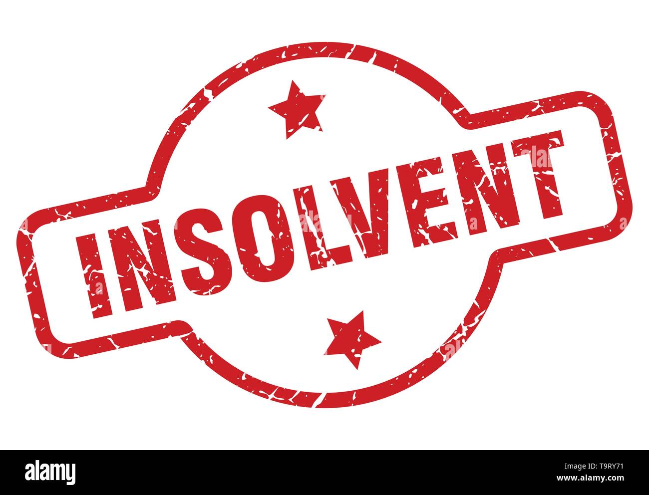 Insolvent stamp Stock Vector Images - Alamy