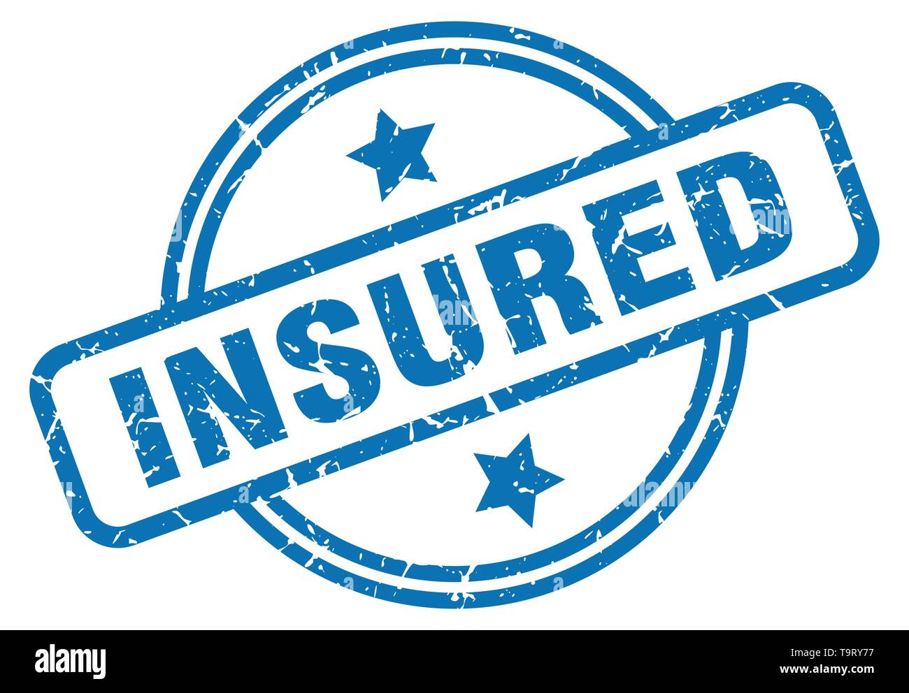 Insured sign round vintage hi-res stock photography and images - Alamy