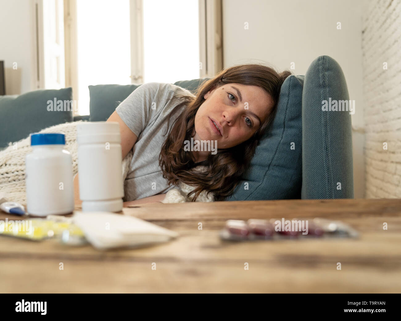Woman restless bed fever hi-res stock photography and images - Alamy