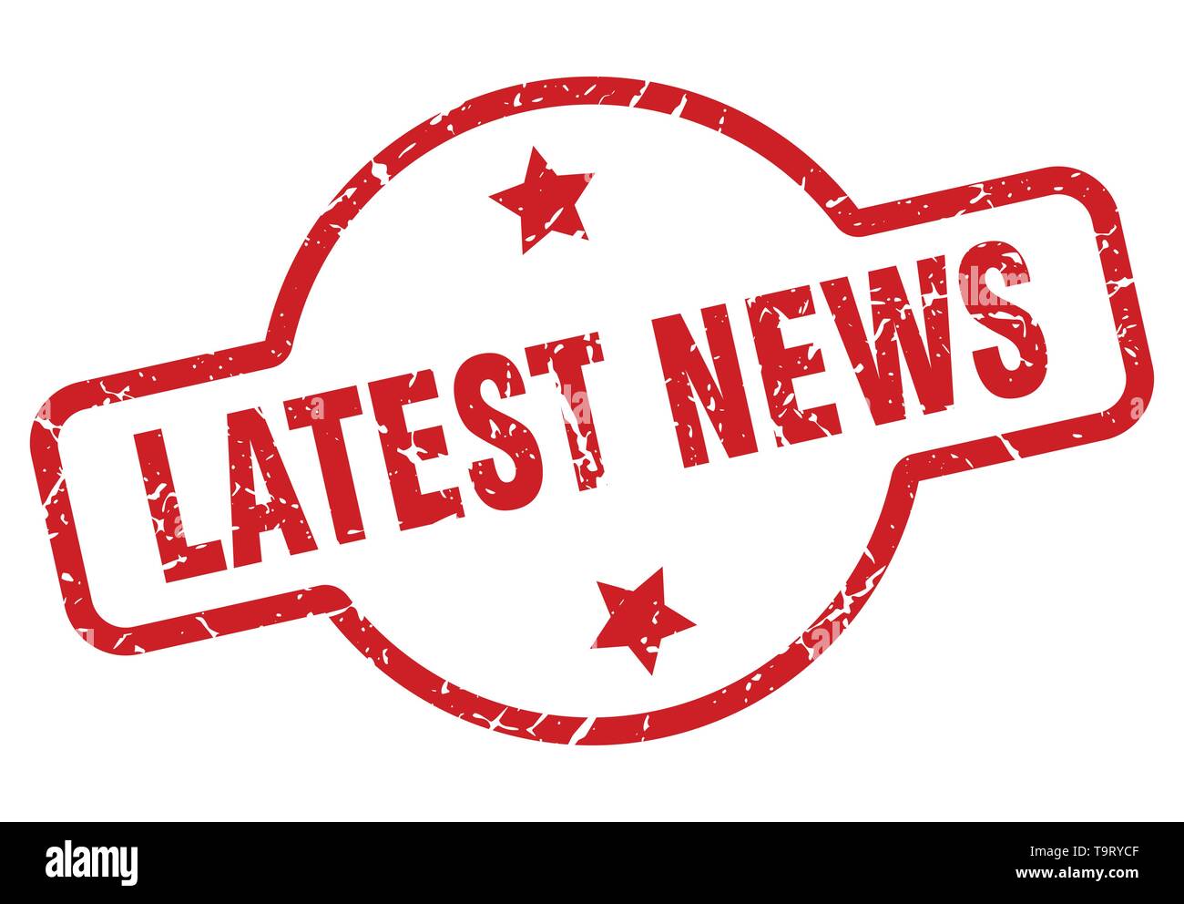 latest news stamp isolated on white Stock Vector Image & Art - Alamy