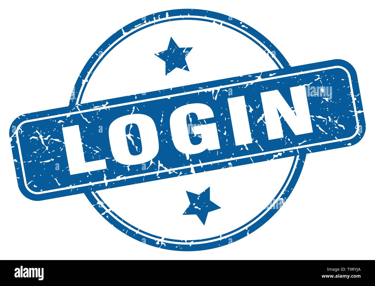 login round grunge isolated stamp Stock Vector Image & Art - Alamy