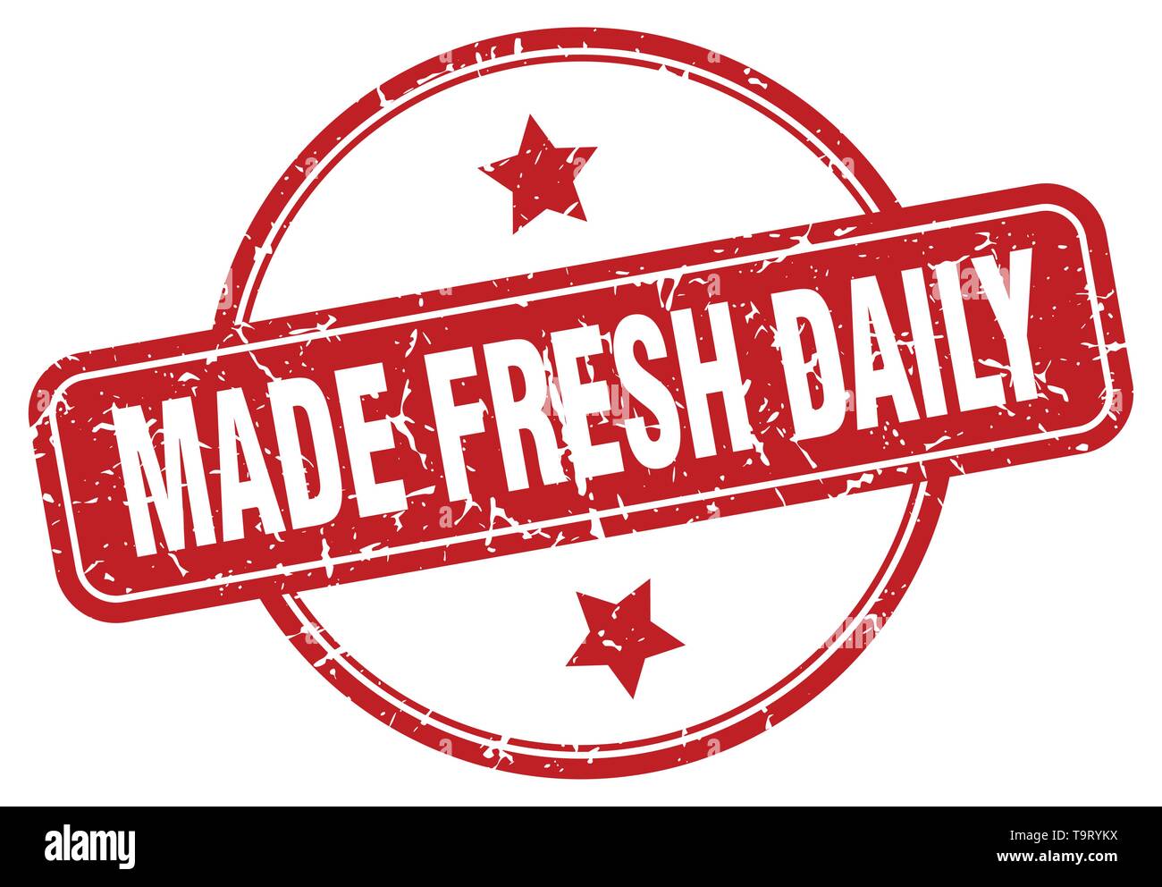 made fresh daily vintage round isolated stamp Stock Vector Image & Art ...