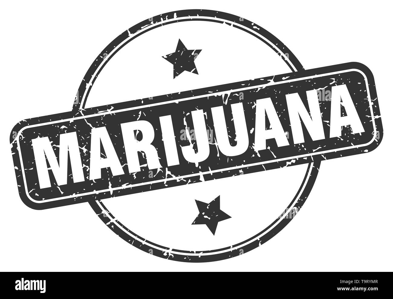 Marijuana sticker Black and White Stock Photos & Images - Alamy