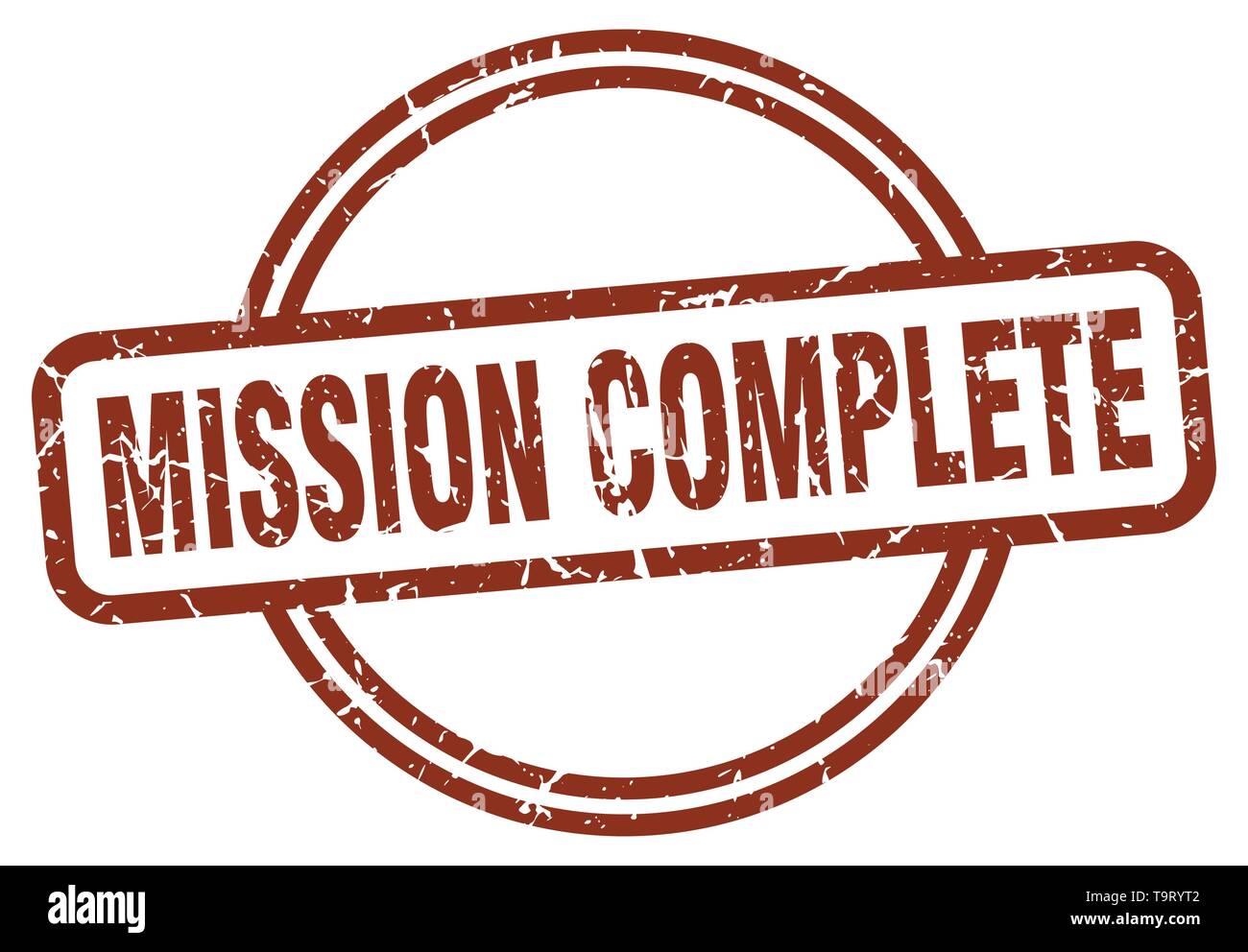mission complete stamp isolated on white Stock Vector Image & Art - Alamy