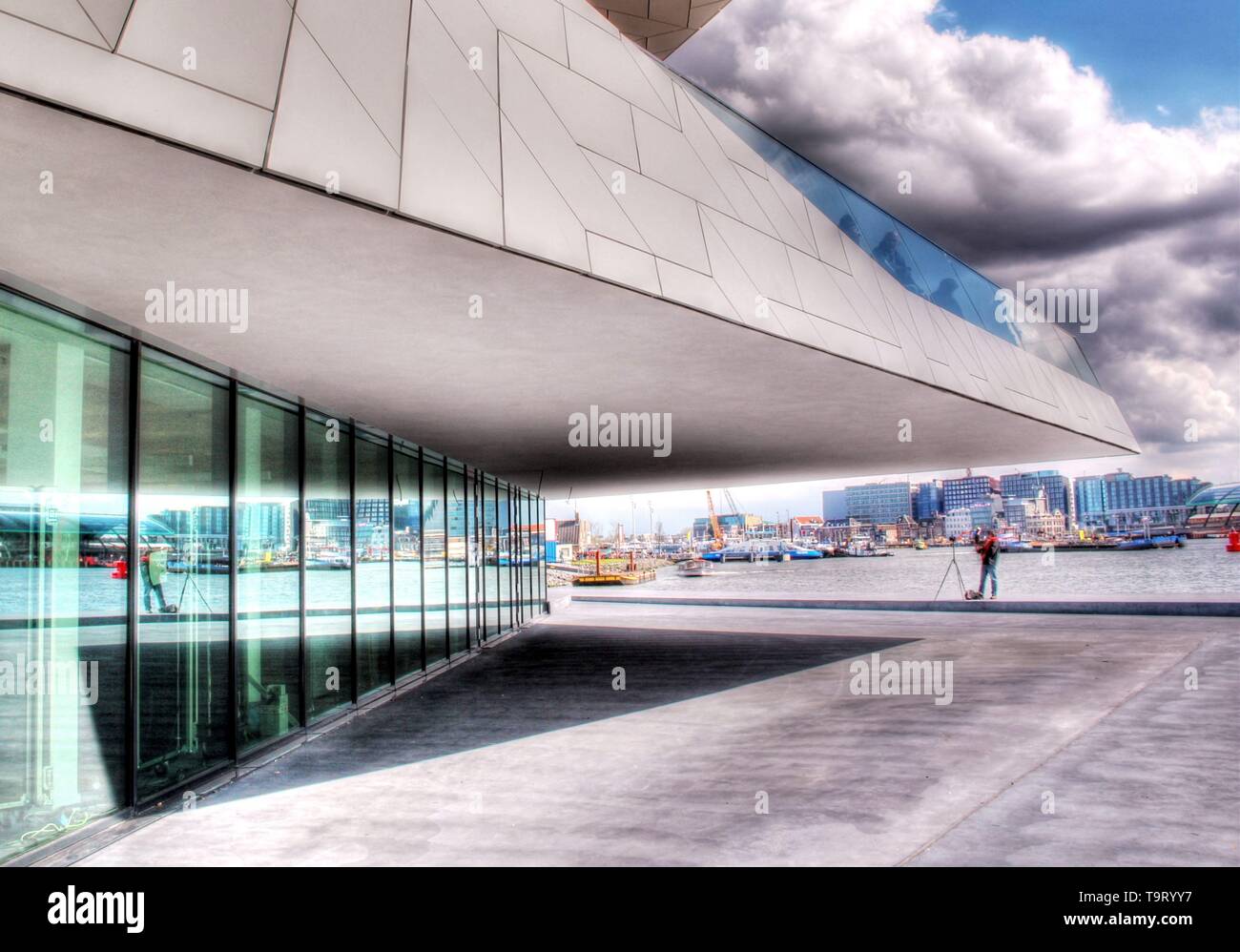 High Dynamic Range picture of architecture in Amsterdam on a sunny day ...