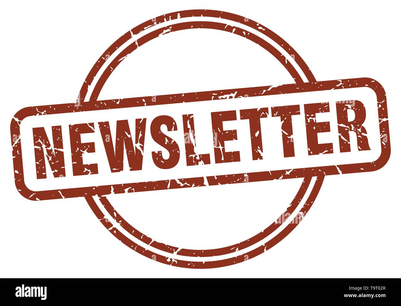 newsletter stamp isolated on white Stock Vector Image & Art - Alamy