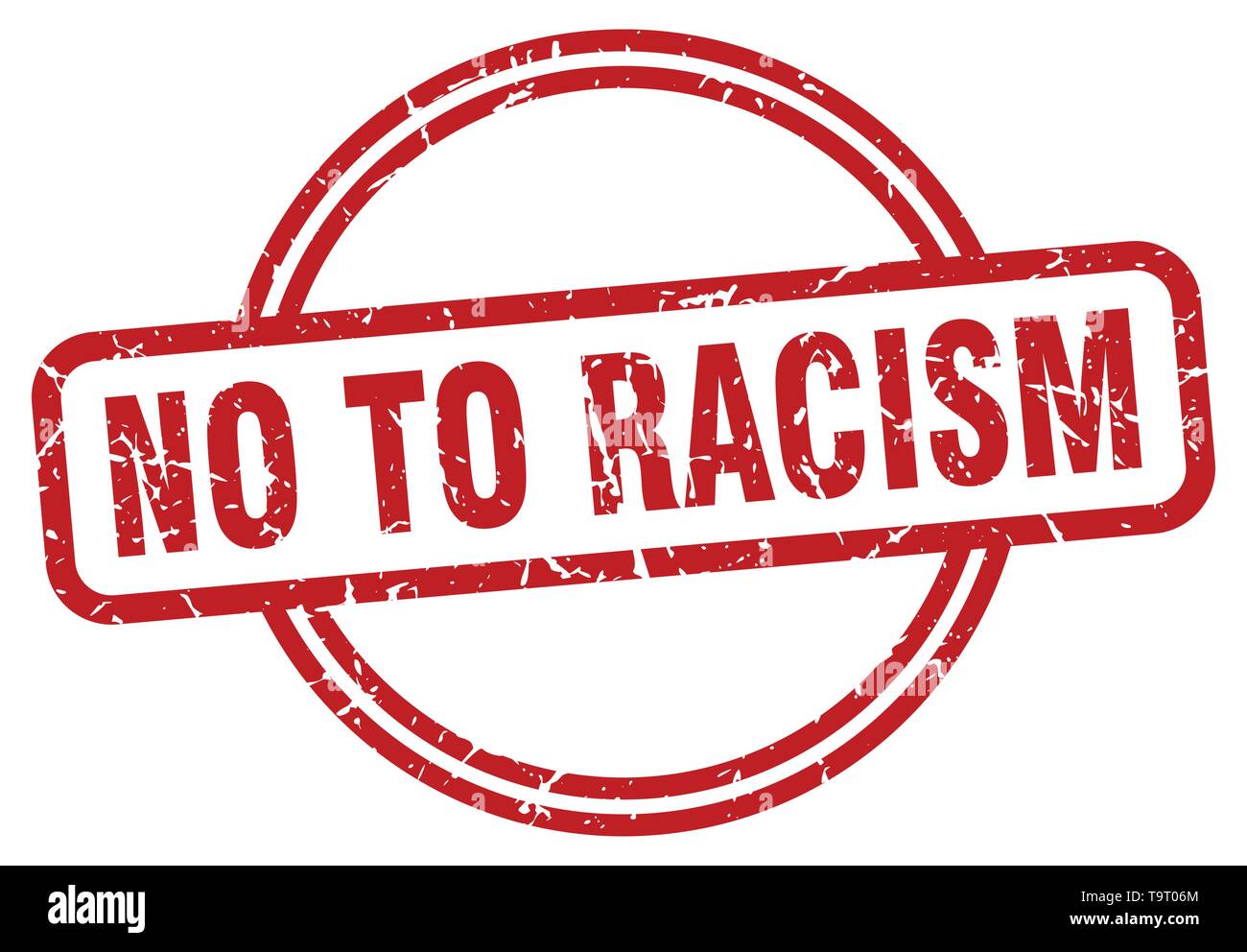 no to racism round vintage grunge stamp Stock Vector Image & Art - Alamy