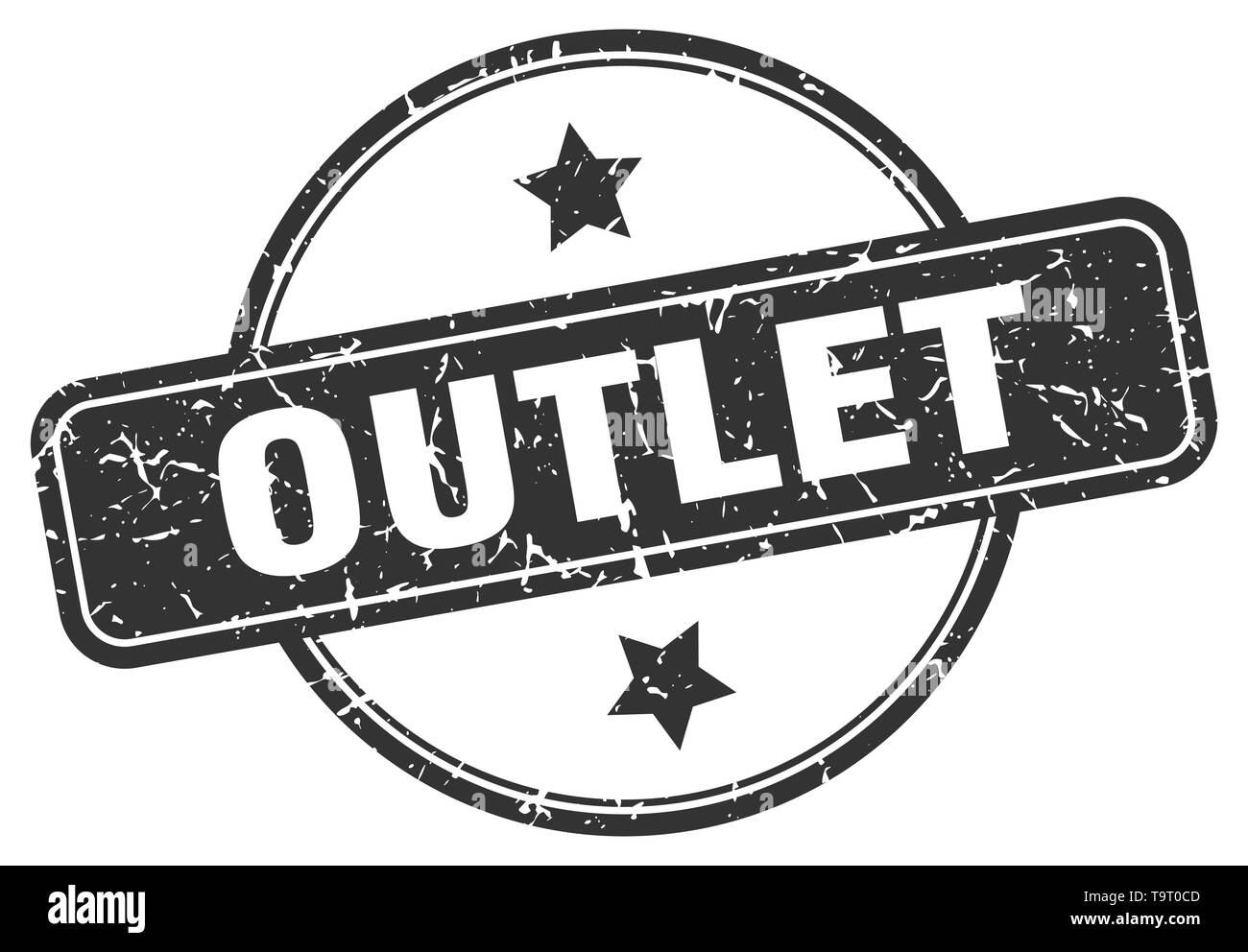 Outlet stamp Black and White Stock Photos & Images - Alamy