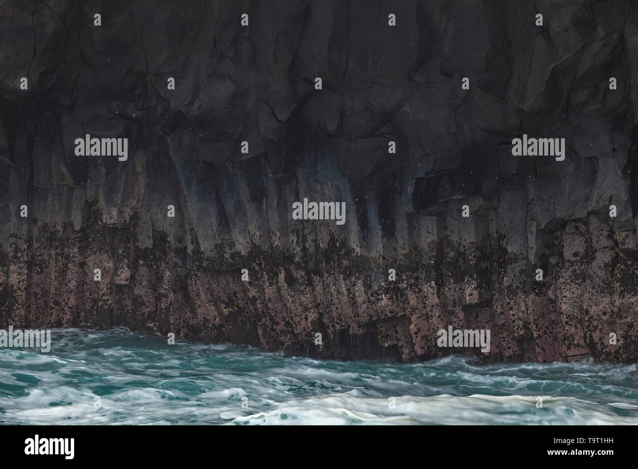 Basalt rock formations at Wainapapanapa State Park, Maui, Hawaii, USA ...