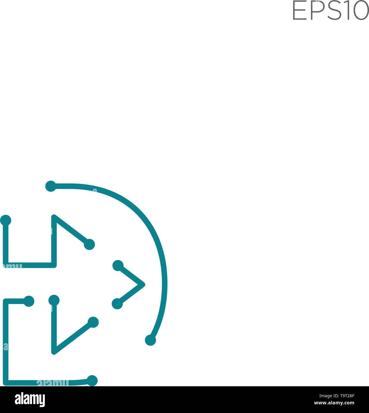 monogram initial d, d logo template black color vector illustration ...