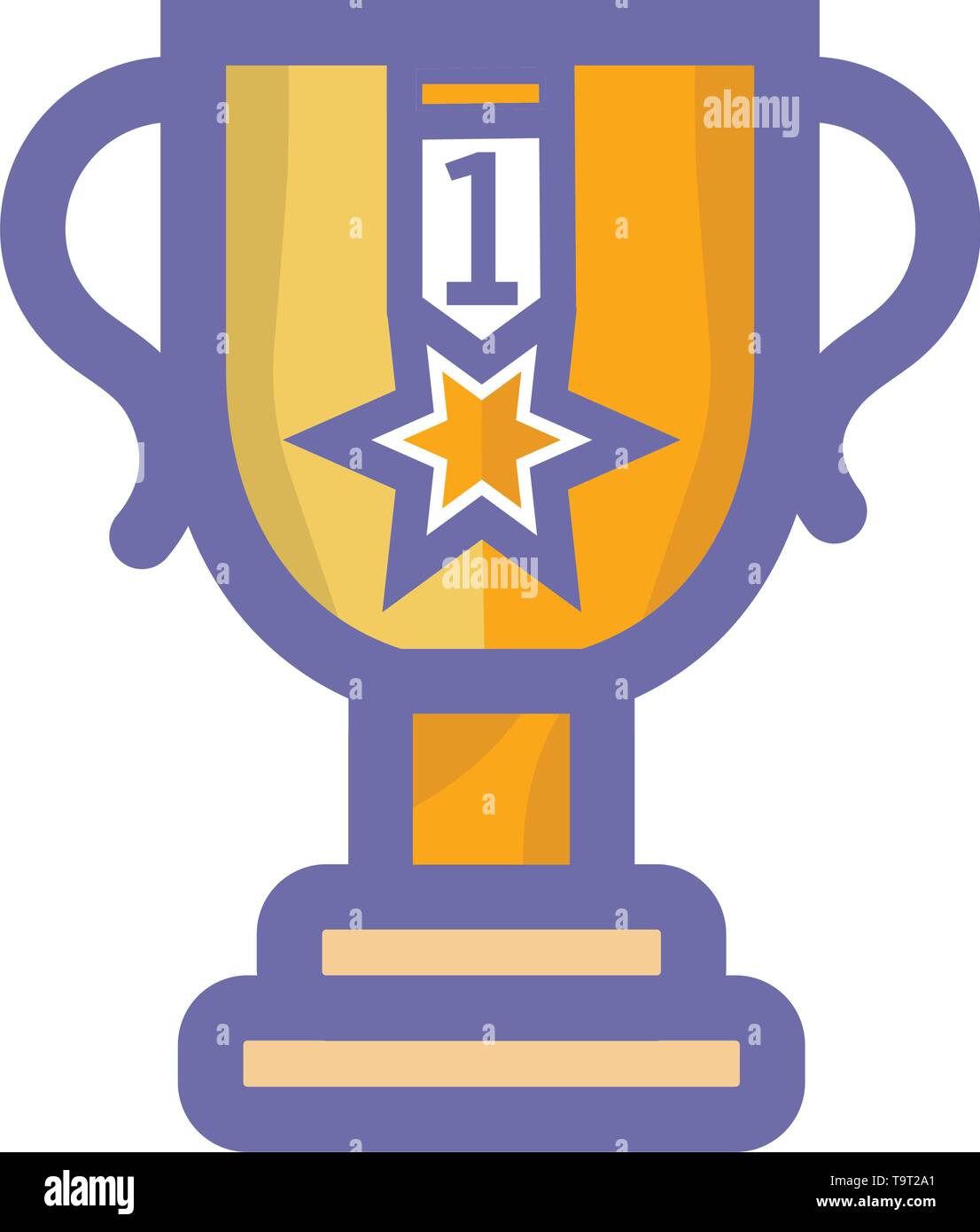 Champions cup trophy icon sign hi-res stock photography and images - Alamy