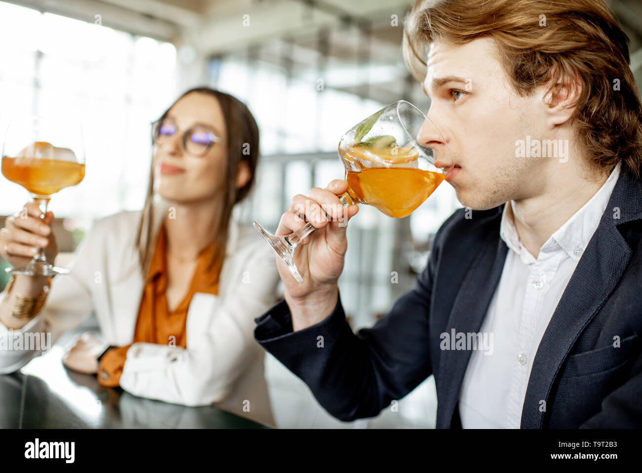 Meeting at bar hi-res stock photography and images - Alamy