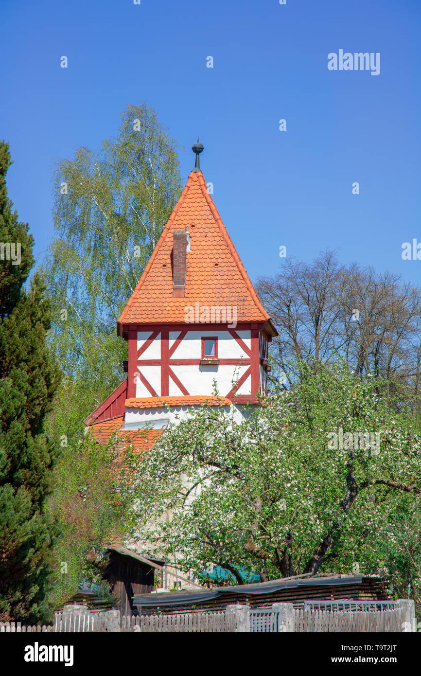 Historic medieval tower in Beilngries (Bavaria, Germany Stock Photo - Alamy